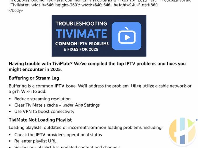 How to Set Up and Customize TiviMate in 2025 (Step-by-Step for All ...